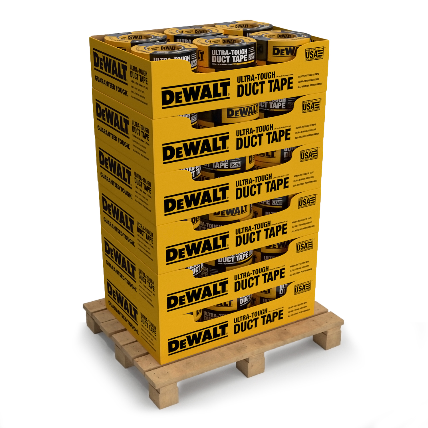 Quarter & Tape Pallets for Retail - Duct & Masking Tape